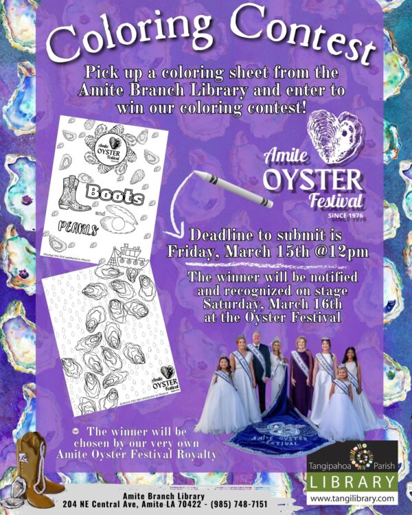 Tangi Library Coloring Contest at Oyster Fest | Northshore Media Group